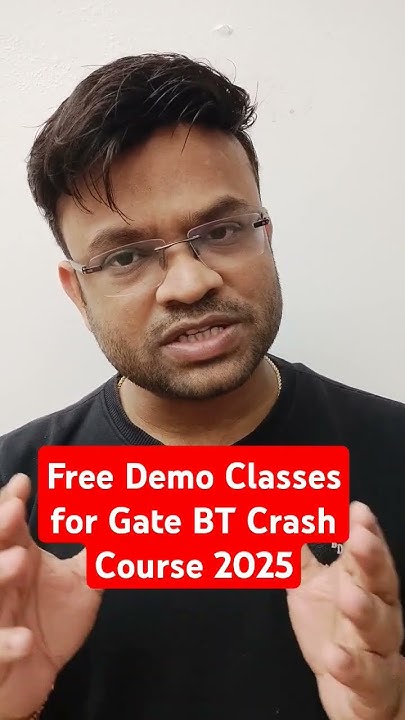 How to Avail Free Demo Classes for GATE BT Crash Course 2025 | Target Gate BT 2025 - YouTube