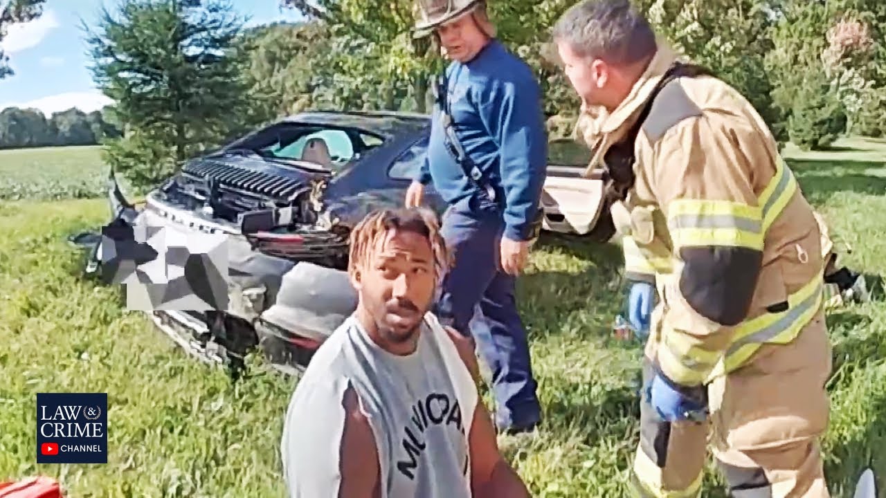 Bodycam Shows Aftermath of NFL Star’s Porsche Crash - YouTube