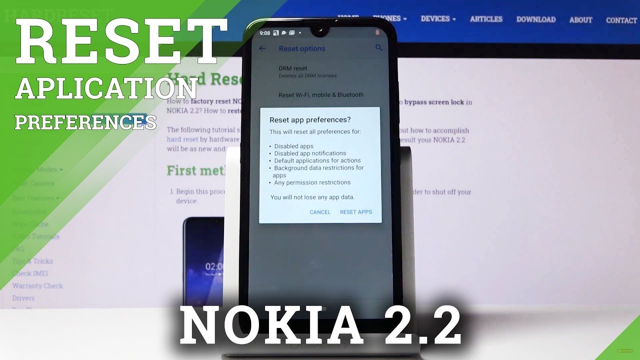How to Reset App Preferences in NOKIA 2.2 – Restore App Defaults - YouTube