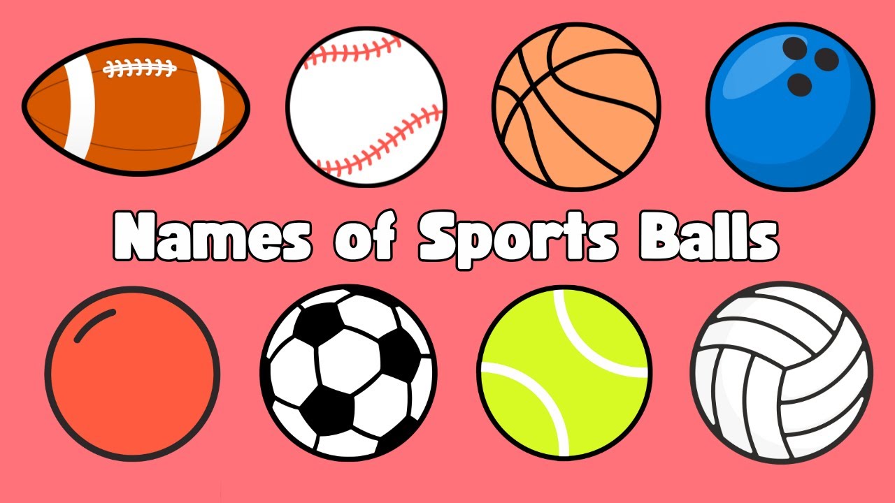 Types of Balls | English Learning | Names of Sports Balls for Kids ...
