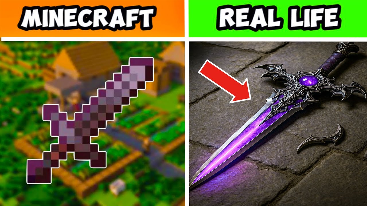 MINECRAFT MOBS AND ITEMS IN REAL LIFE ｜ MINECRAFT VS REAL LIFE 2 - YouTube