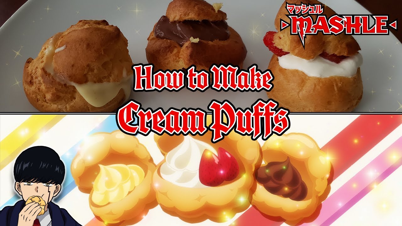 How To Make Cream Puffs with 3 Fillings | Mashle: Magic and Muscles ...