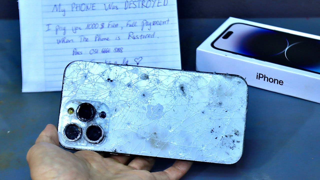 Restoration IPHONE 14 PRO MAX battery burnt out - YouTube