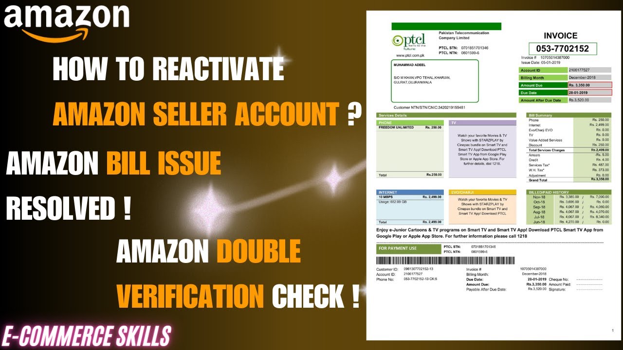 How To Reactivate Amazon Seller Account Bill Issue Resolved Amazon How To Reactivate Amazon Seller Account Bill Issue Resolved Amazon