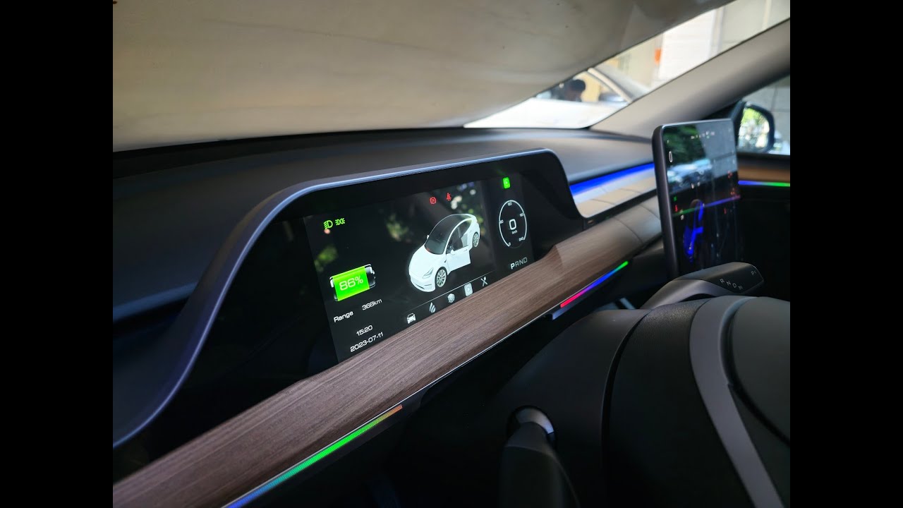 car lcd meter instrument touch screen dashboard monitor for tesla model ...