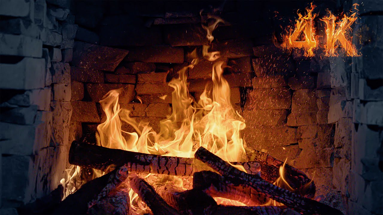 Fireplace Crackling 3 Hours & Relaxing Fire Sounds 🔥 Fireplace ASMR 🔥 ...