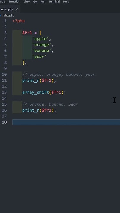 PHP Array Shift | Delete Data Pertama dari dalam Array - YouTube