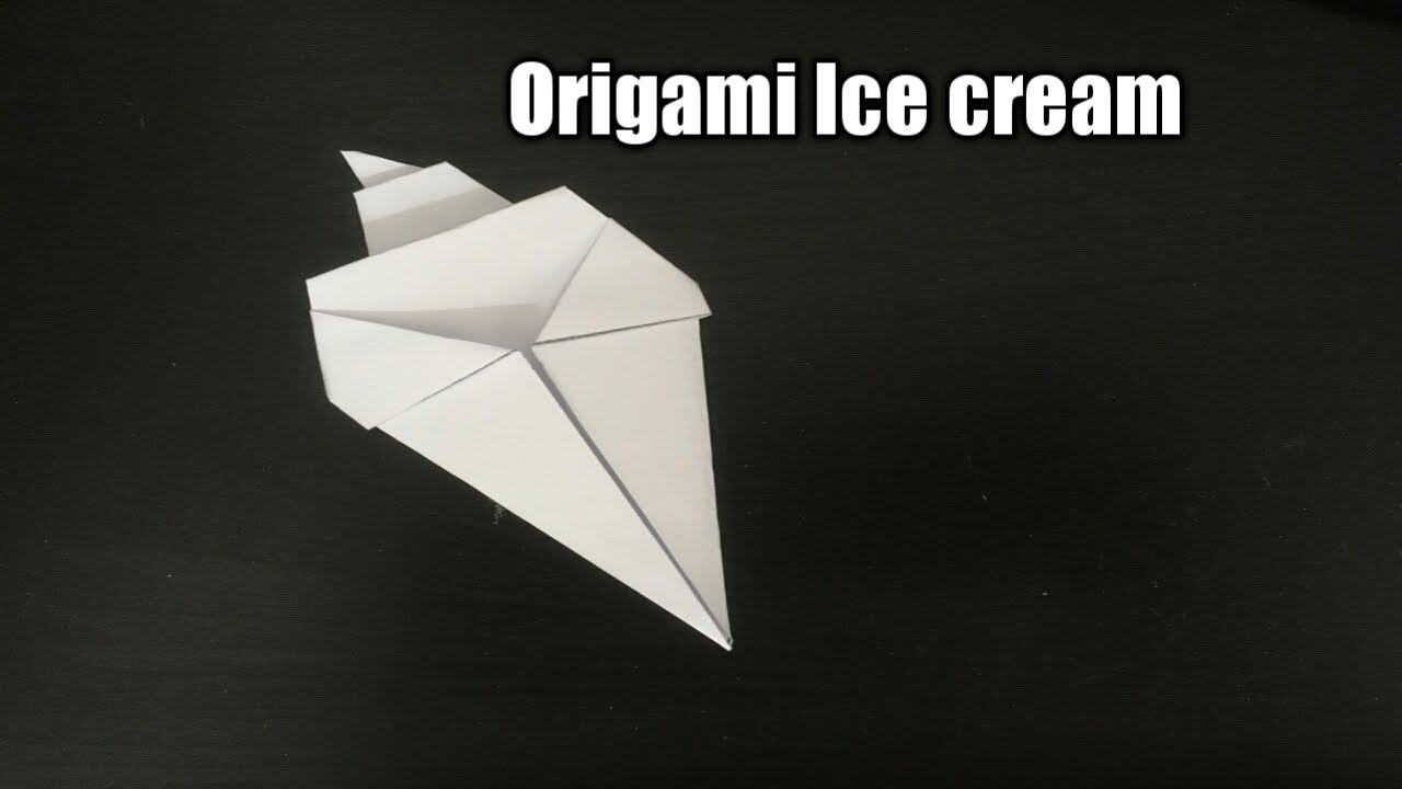 How To Make An Origami Icecream | Paper Ice cream - YouTube