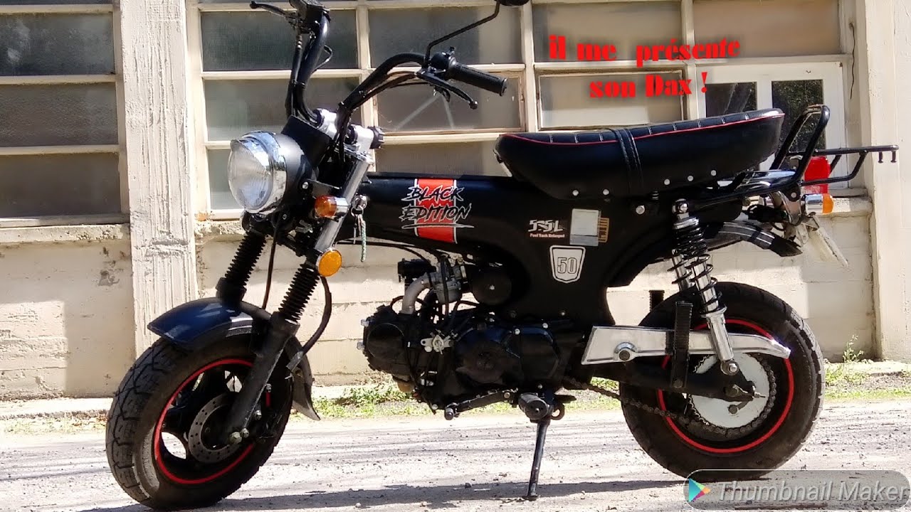 Un abonné vient me présenter son Dax Skyteam 50cc ! - YouTube
