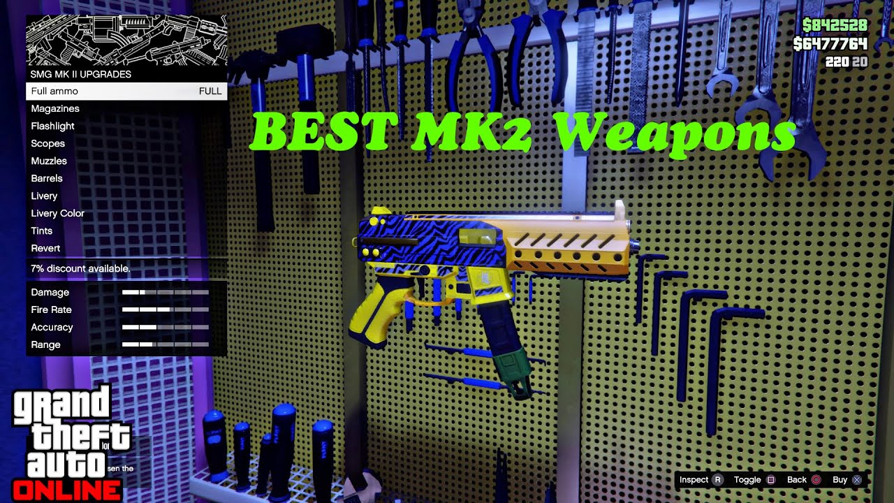 TOP 1O BEST MK2 WEAPONS YOU SHOULD USE IN GTA 5 ONLINE - YouTube