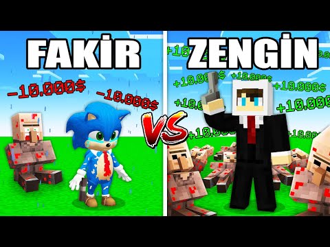 FAKİR AJAN BEBEK SONİC VS ZENGİN AJAN ENES 😨 Minecraft