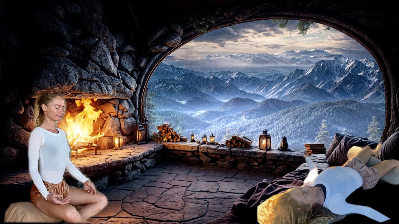 Cozy winter breathing meditation relaxation - YouTube