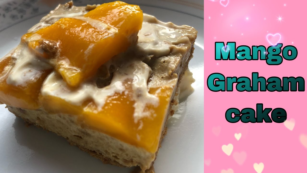 Mango graham cake or mango graham ice cream? || my own version - YouTube