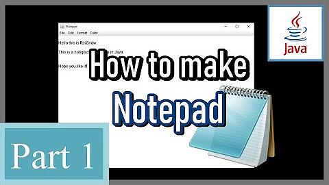 How to Make Notepad in Java - YouTube