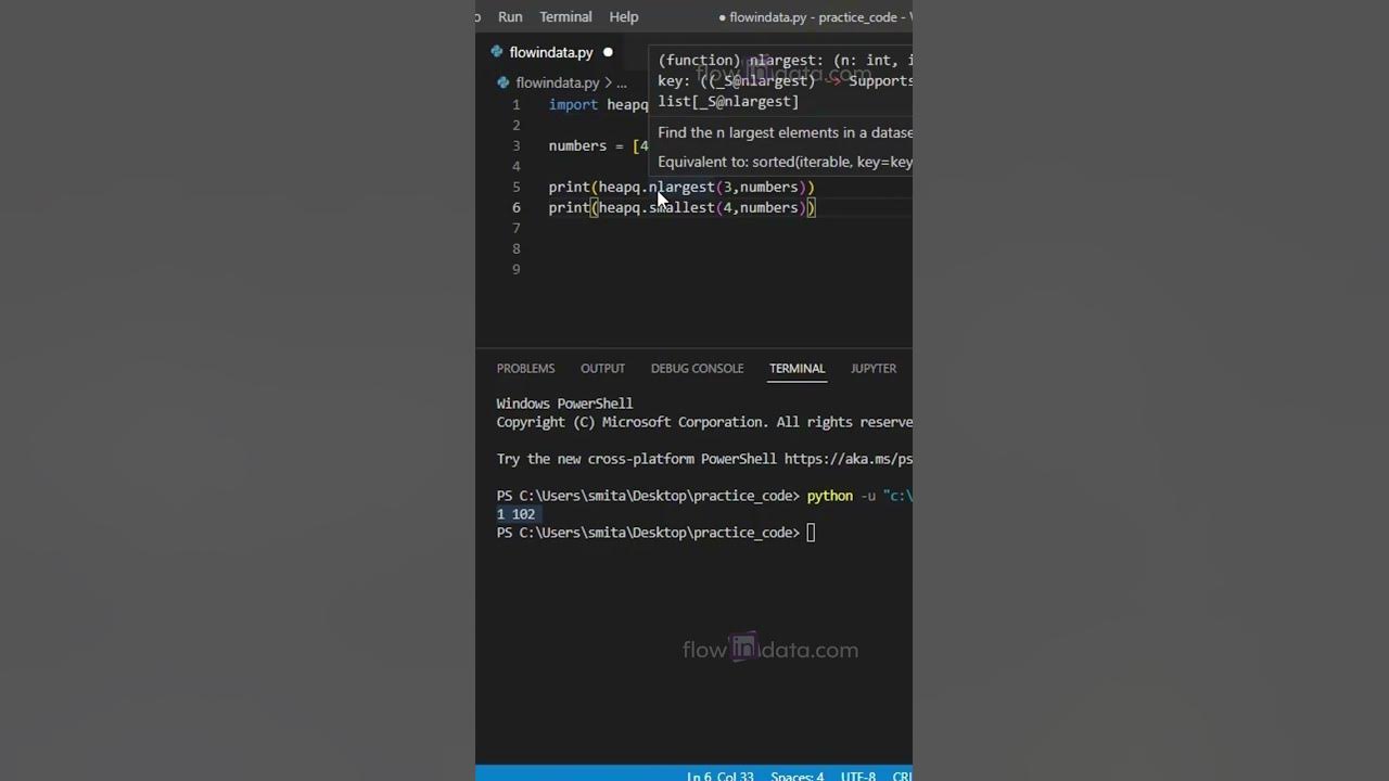Get Multiple MIN and Max Number In Python #shorts - YouTube