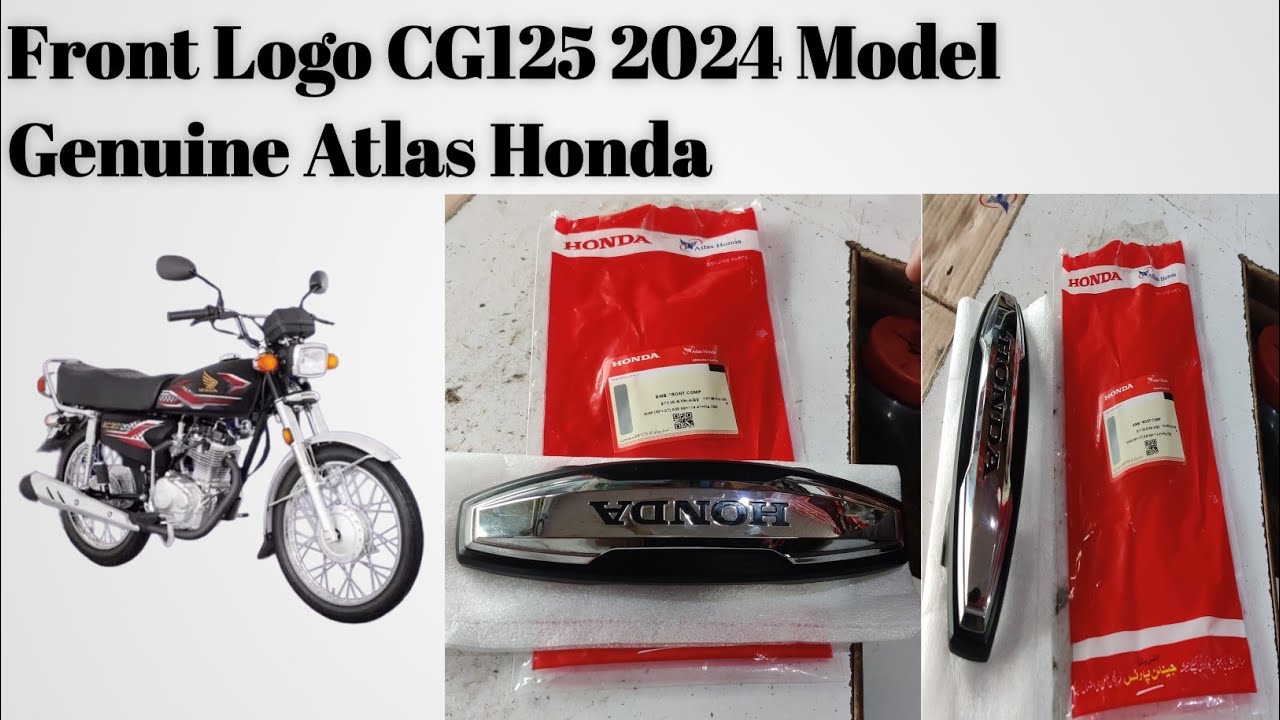 Front Logo CG125 2024 Model Genuine Atlas Honda available #honda# ...