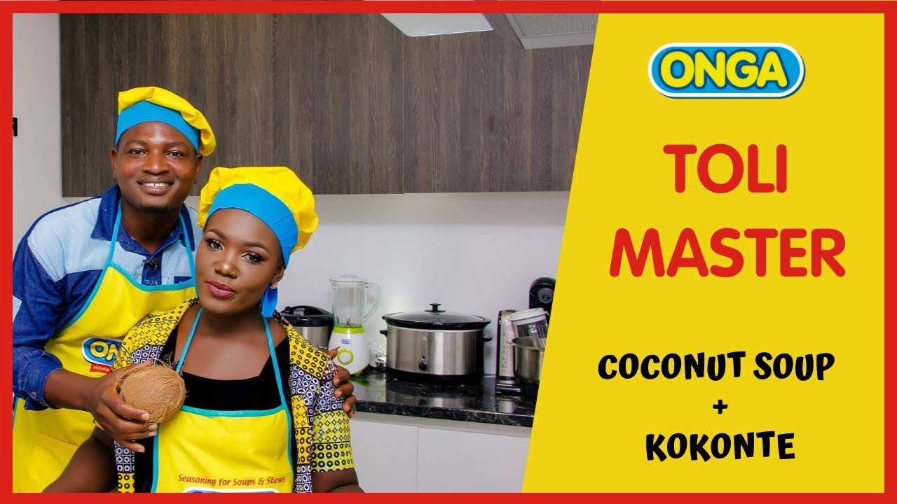 Toli Master cooks Coconut Soup and Kokonte - YouTube