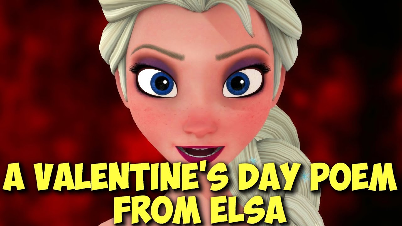 MMD Frozen 2 “A Valentine’s Day Poem from Elsa” funny animated cartoon ...