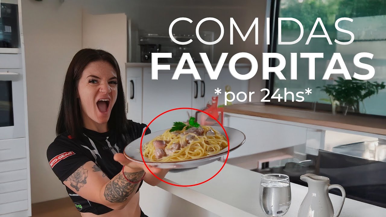 HAGO SOLO MIS COMIDAS FAVORITAS POR 24HS - YouTube