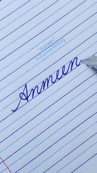 Anmeen, How to Write in Cursive | Cursive Writing | Signature | Cursive Handwriting | Cursive ...