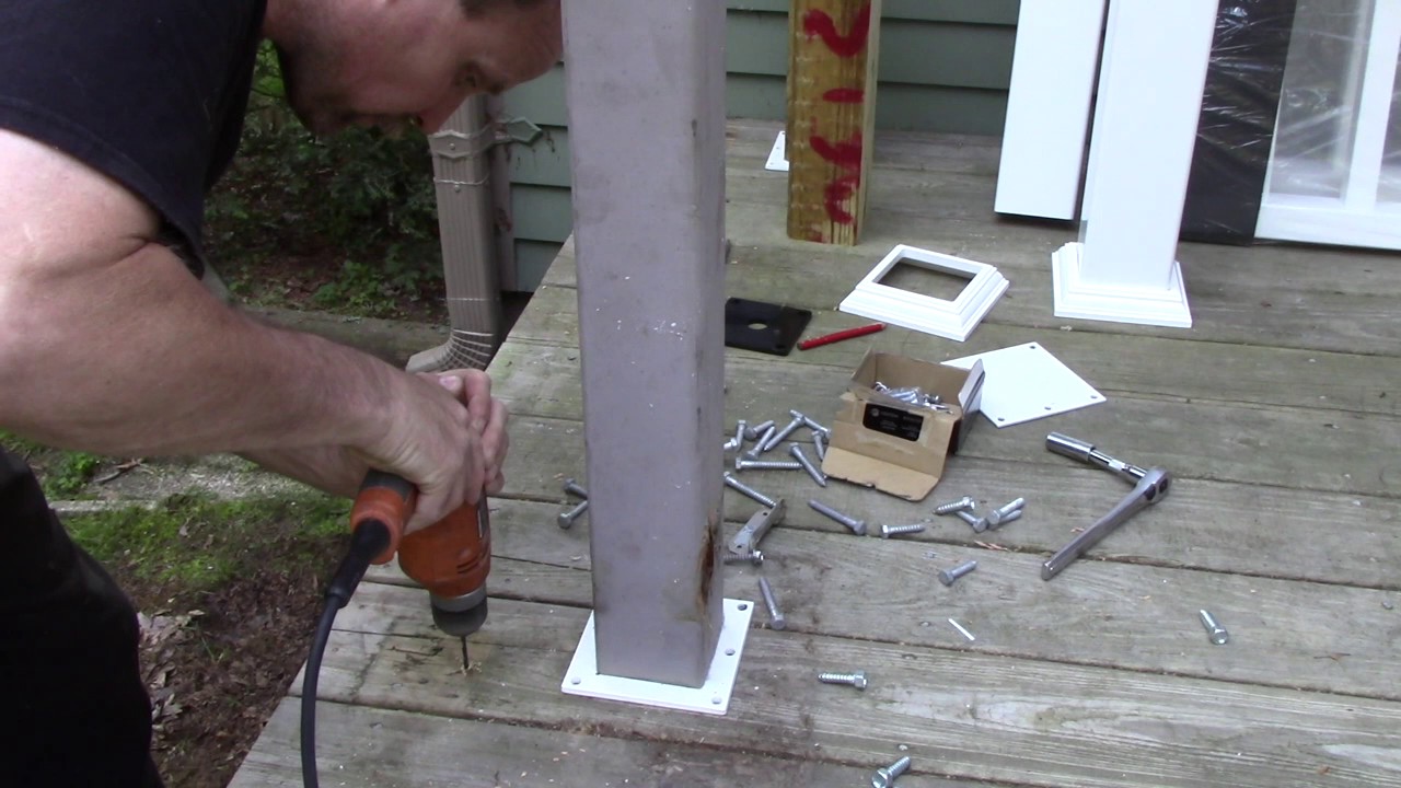 Vinyl Railing Installation Veranda Brand YouTube