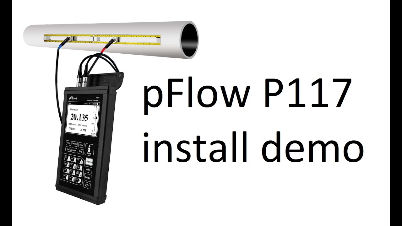 pFlow P117 Flow meter demo - YouTube