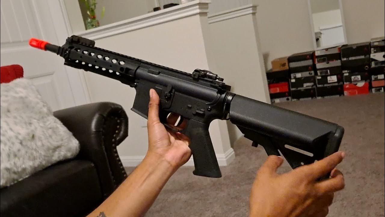 CYMA Sport CQB M4 Airsoft AEG with 8" UX 4 HandGuard Review! Best ...