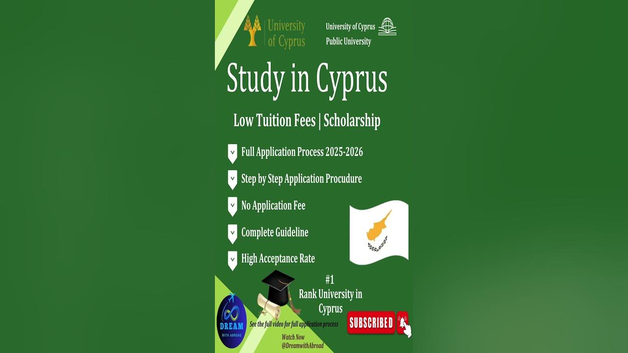 Study in Cyprus | University of Cyprus Scholarship | Full Guide 2025-26 #shorts # ...