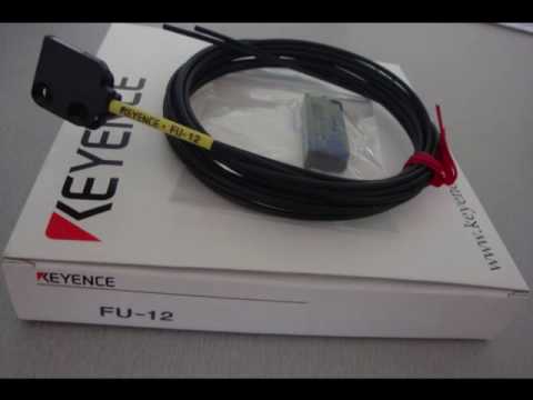 FU-12 keyence optic fiber sensor - YouTube