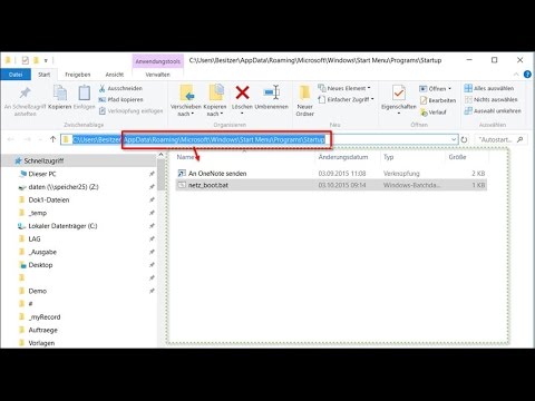 How to Autostart a File or Programm with the Start of Windows 10 - YouTube