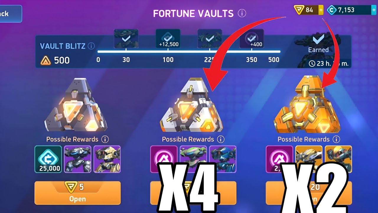 USED 80 FORTUNE VAULT KEYS 🔑 | MECH ARENA - YouTube