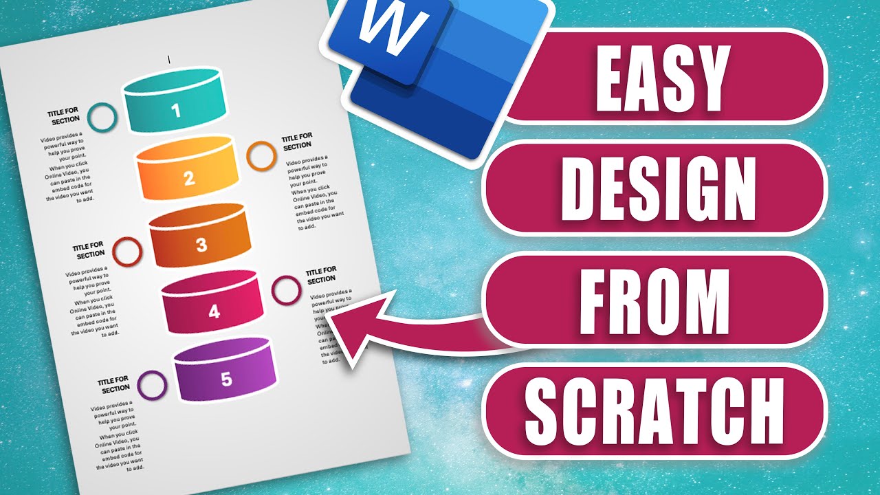 How to Create a Stunning Infographic in Microsoft Word Using 3D Shapes ...