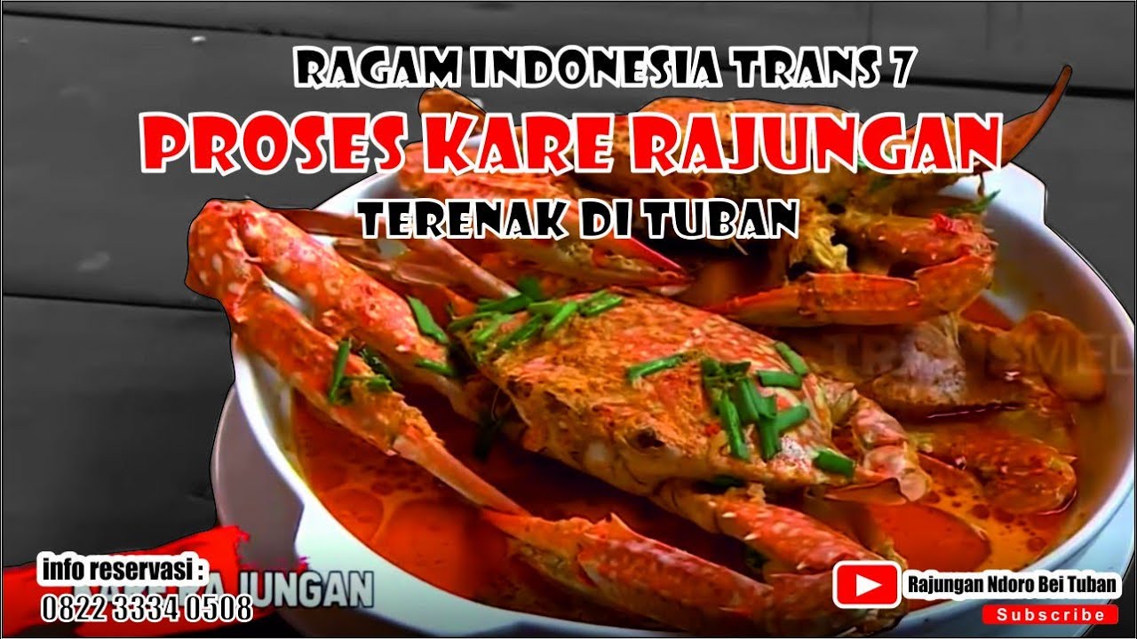 Resto Rajungan Ndoro bei Feat RAGAM INDONESIA Trans7 "Mengulas Rajungan ...