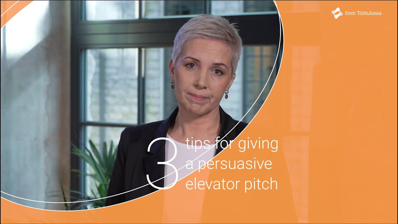 3 tips for giving a persuasive elevator pitch - YouTube
