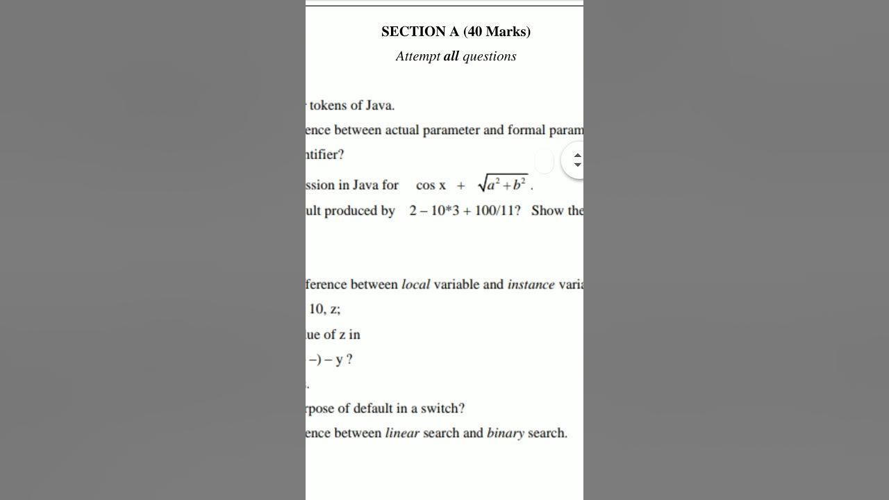 ICSE class 9 computer board exam paper 2019 - YouTube