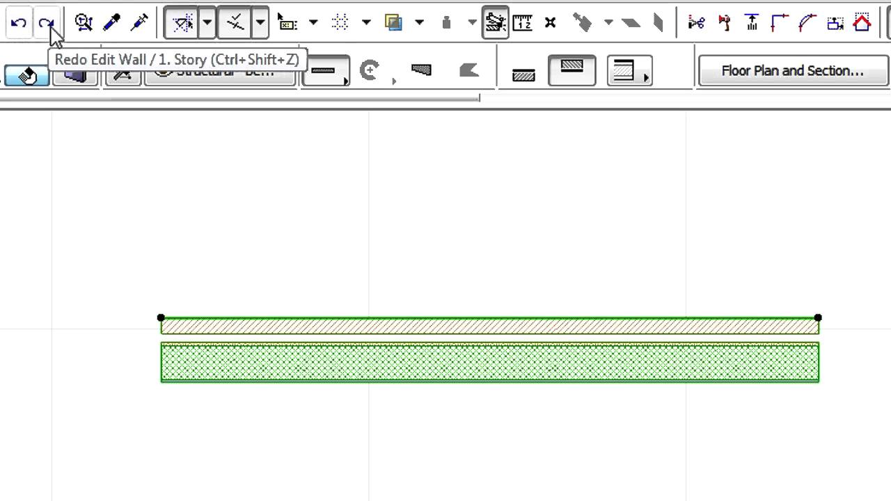 Core-based wall reference lines in ARCHICAD: editing reference line and ...