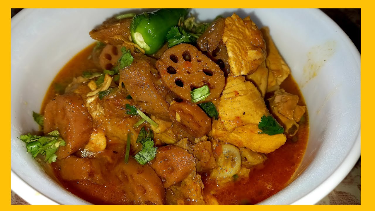 Bhe ki sabzi Recipe (Chicken lotus) Sindhi Bhe Sabzi || By Cook With ...