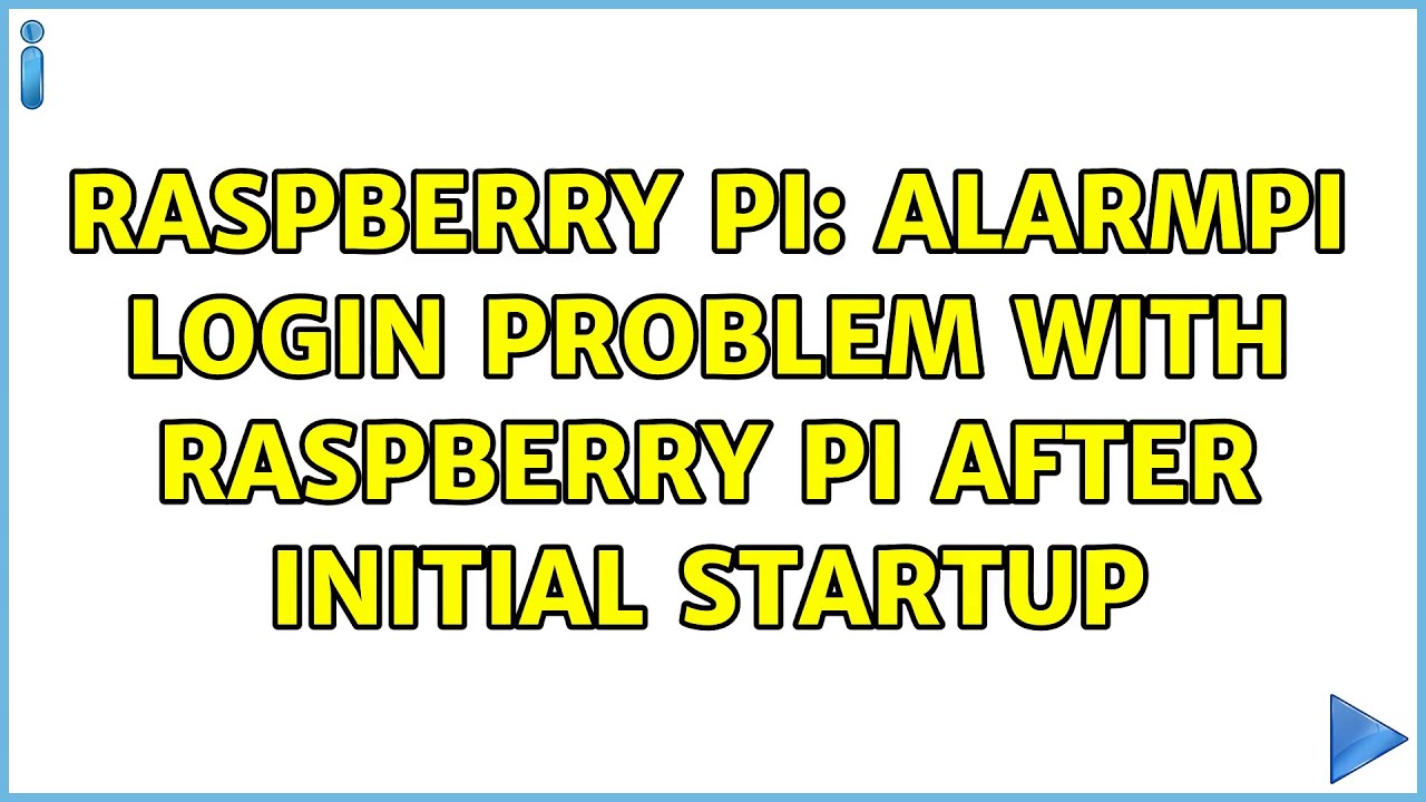 Raspberry Pi: Alarmpi login problem with raspberry pi after initial ...
