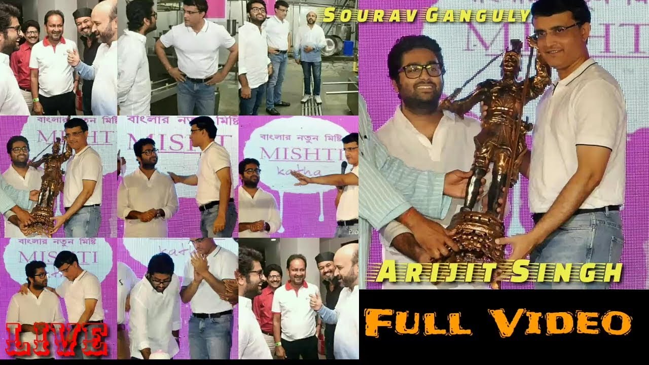 Arijit Singh | Sourav Ganguly | During promotional programme | Live ...