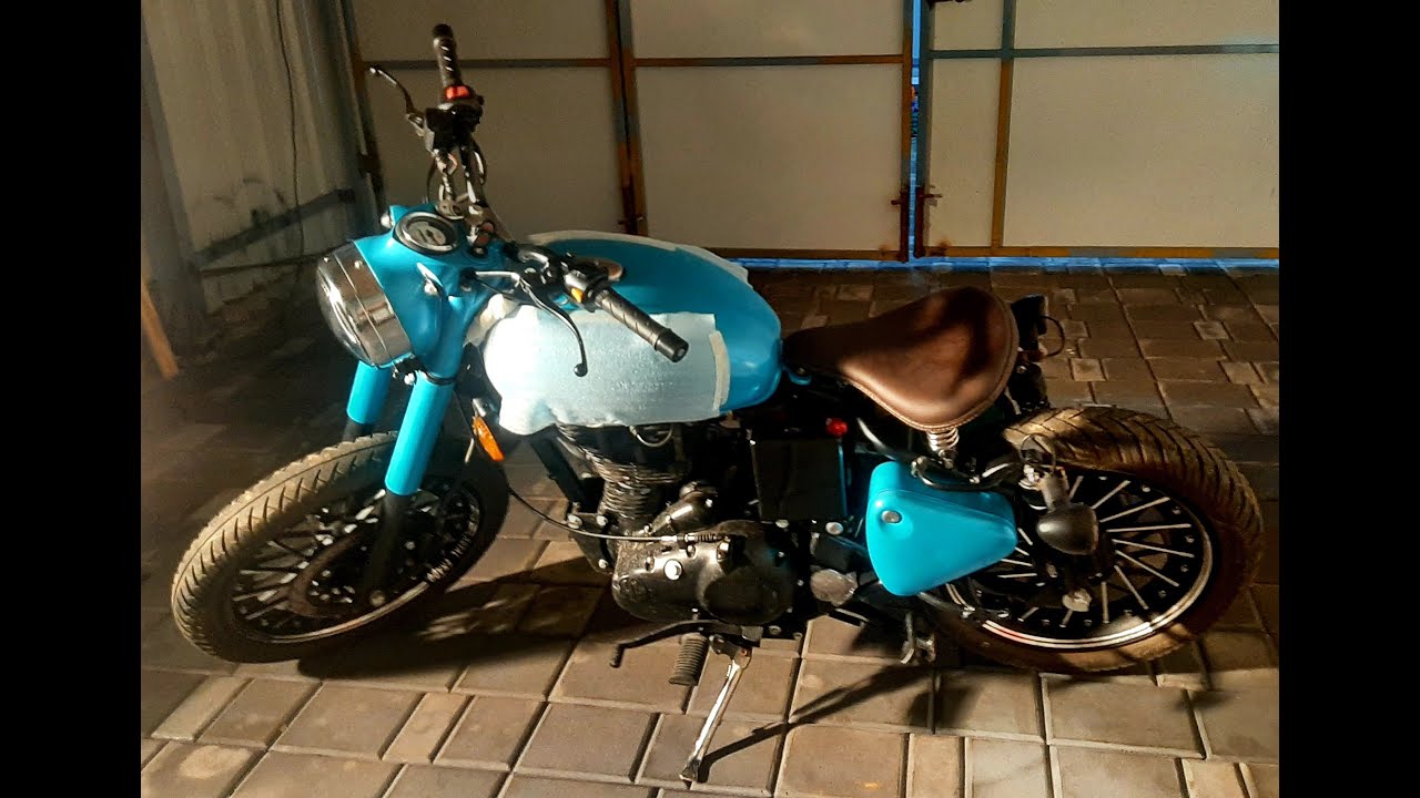 Royal Enfield Classic 500cc | Miami Blue | Matte Black - YouTube