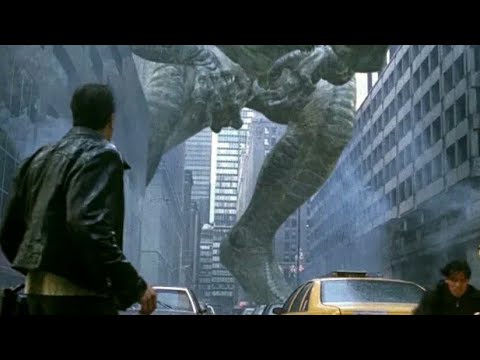Godzilla In New York - Almost Squashed Scene - Godzilla(1998) Movie ...
