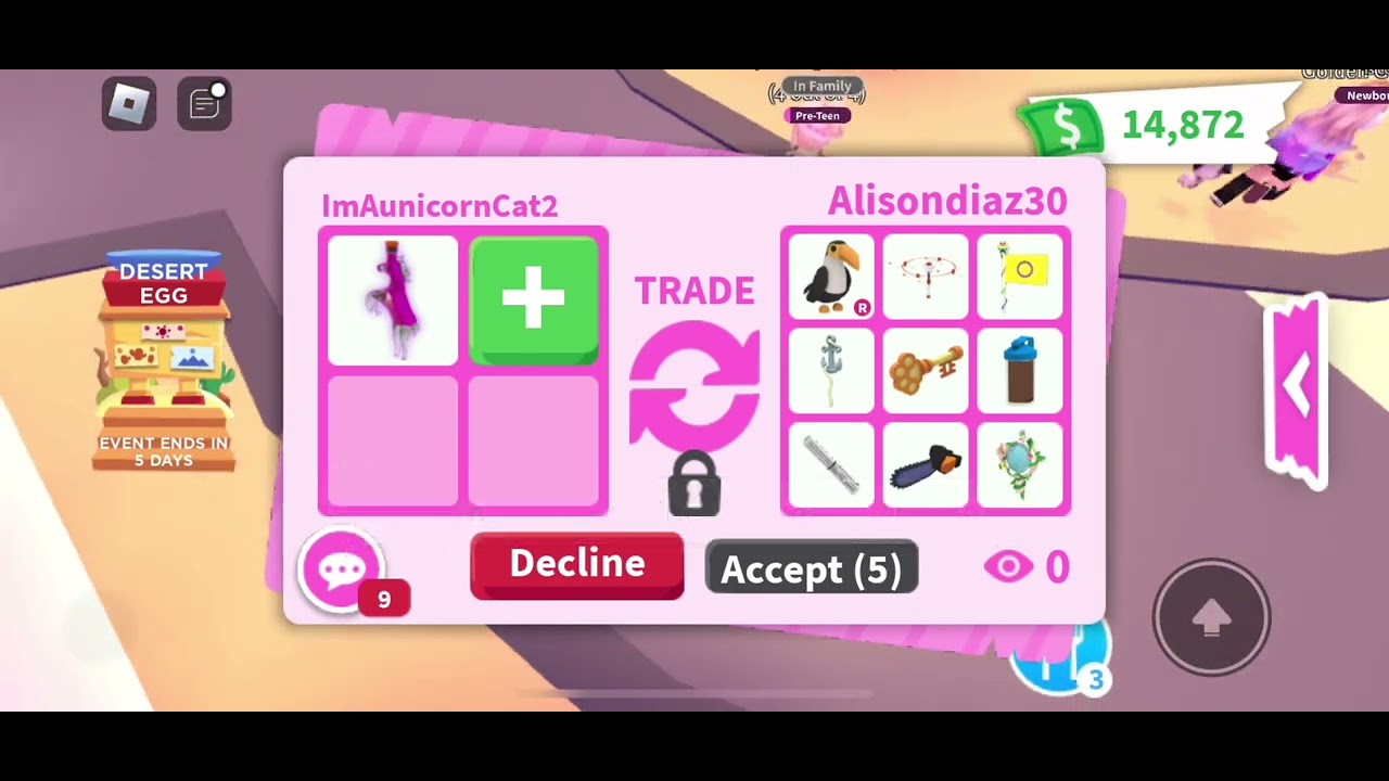 Seeing what offers I get for a ride potion! Adopt me Roblox gameplay ...