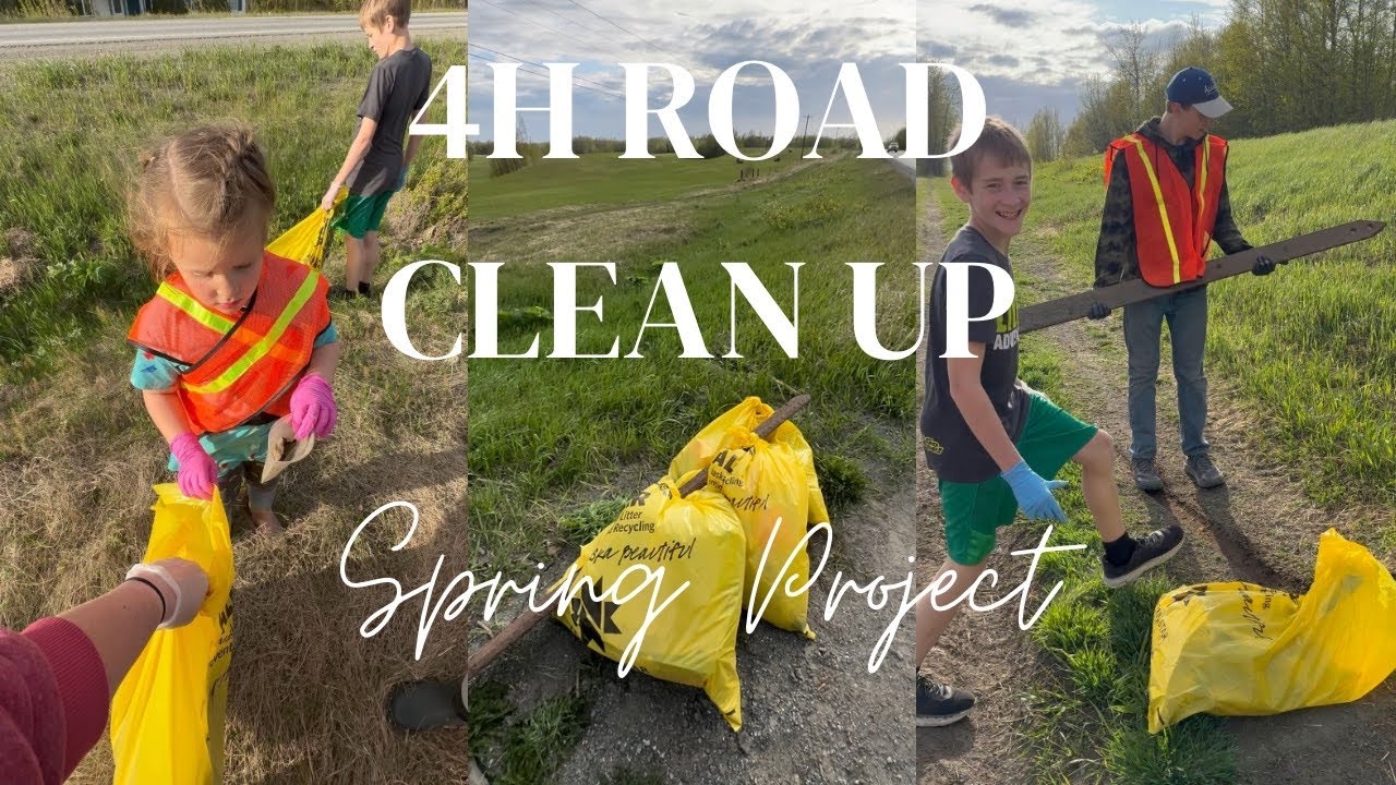 Alaska Spring Road Clean Up - 4H Activity and a Community Program - YouTube