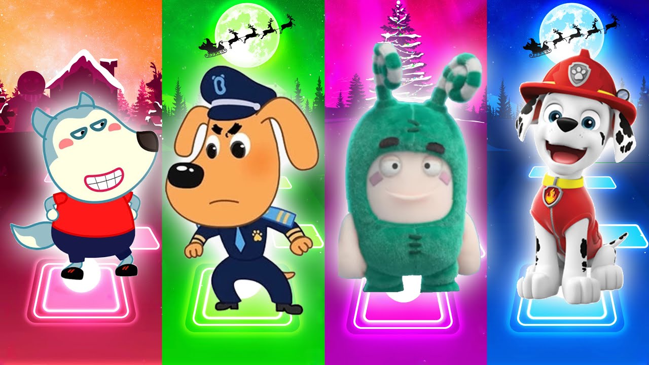 Woolfo vs Sheriff Labrador vs Odd Bods vs Marhsall Tiles Hop EDM Rush ...