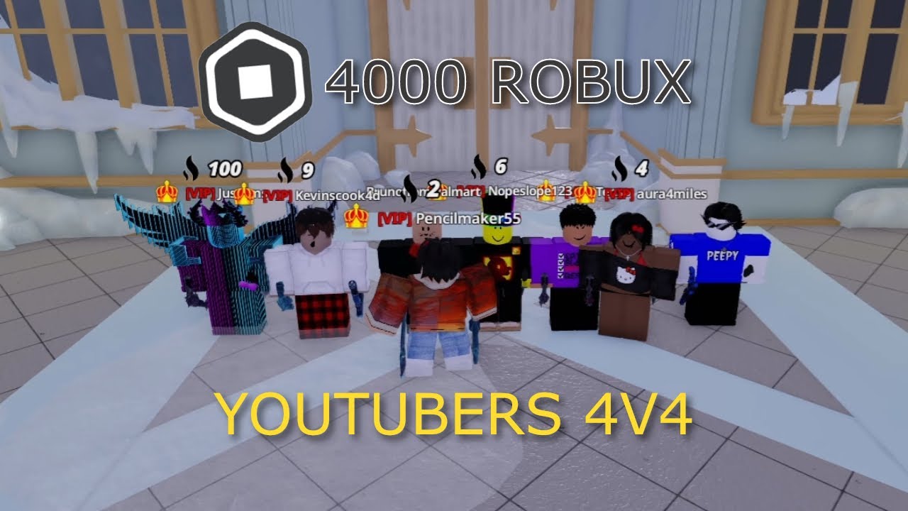 MVSD Youtubers 4v4 for 4k robux - YouTube