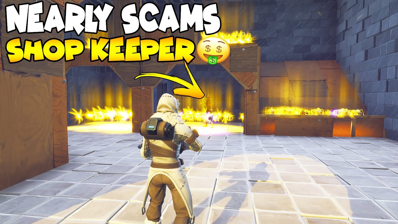 Rich Scammer Nearly Scams Shop Keeper! 😱 (Scammer Get Scammed) Fortnite ...