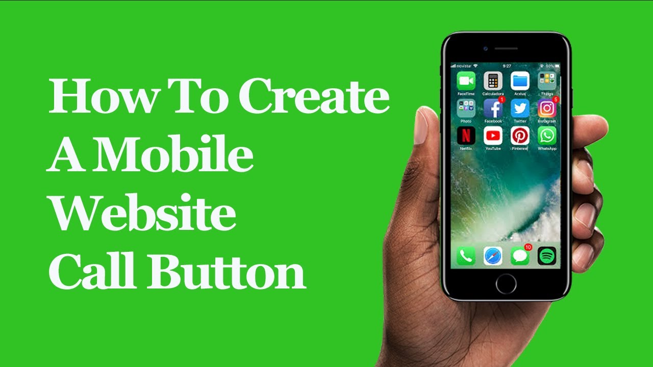 How To Create A Mobile Website Call Button - YouTube