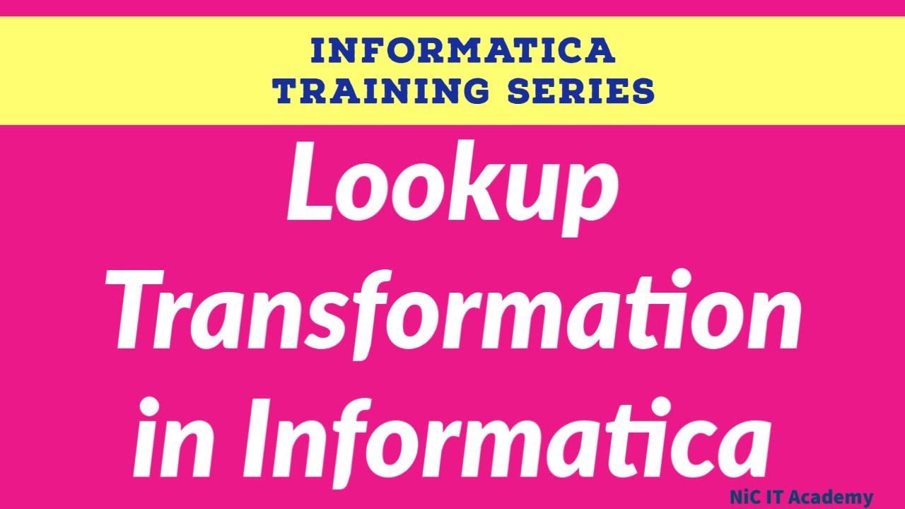Lookup Transformation in Informatica | #Informatica#informaticatutorial ...