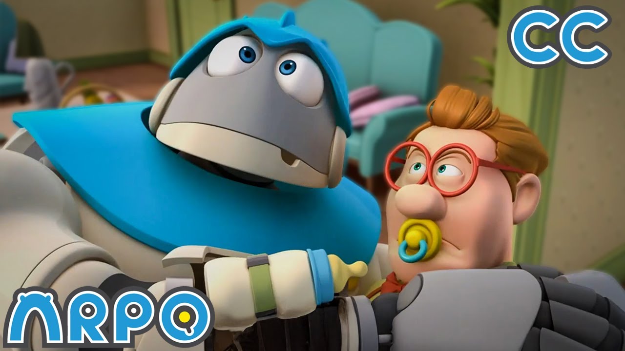 Dad the Baby! 👶🏻 ARPO gets a Shock! | ARPO the Robot 🔤 Subtitled Videos ...