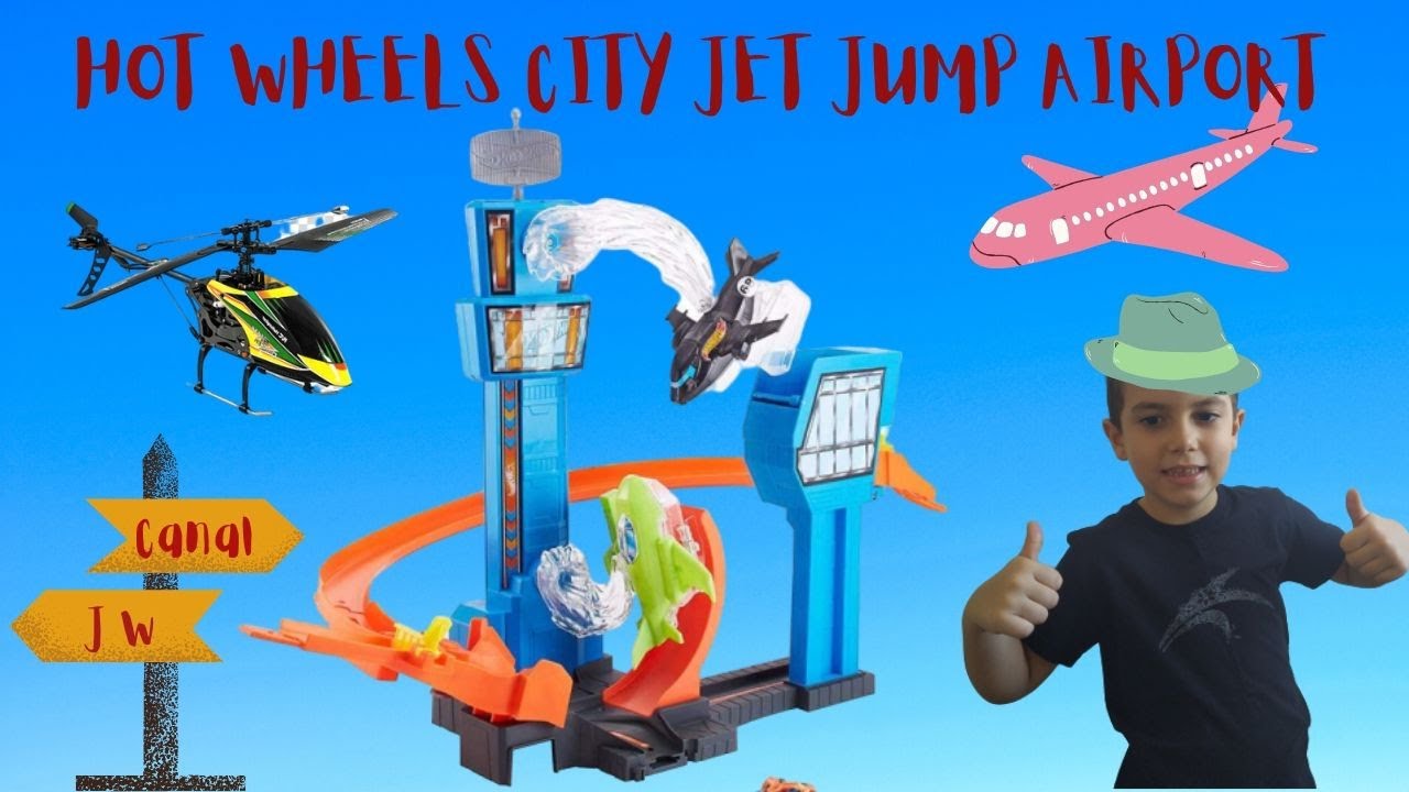 HOT WHEELS AEROPORTO - Jet Jump Airport - YouTube